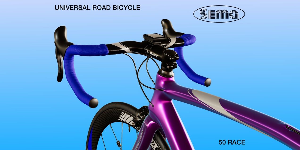 ProVisual — Road Universal Bicycle 3D mockup and 3D model - see every ...