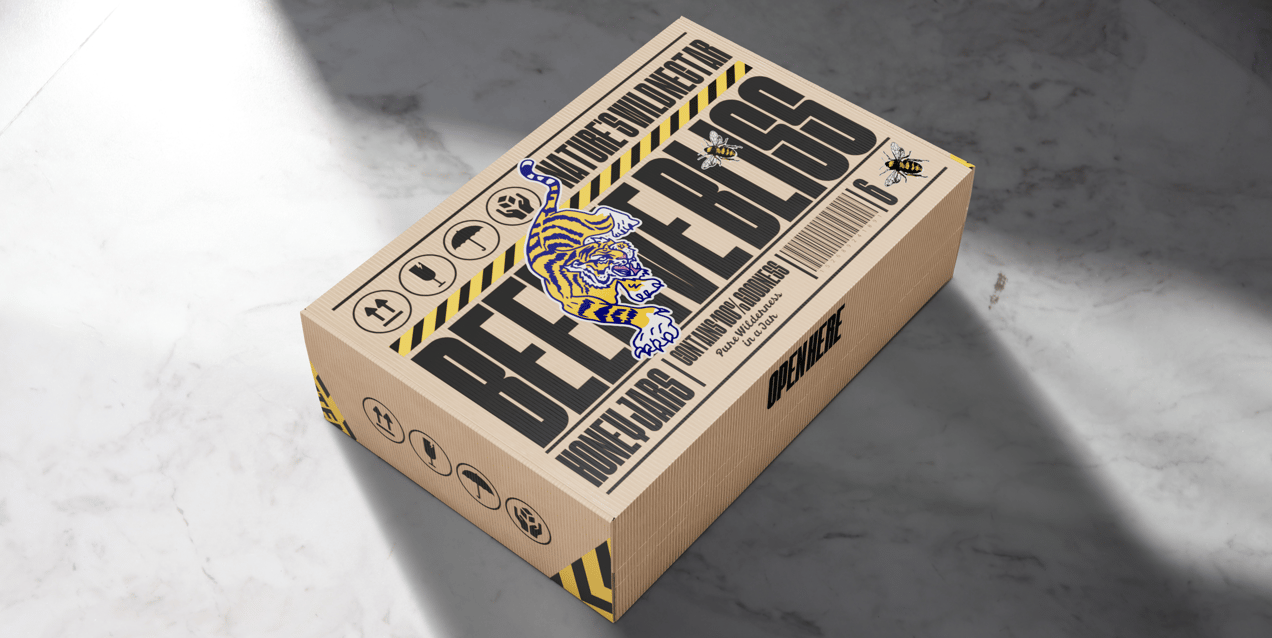 ProVisual — Corrugated Carton Box 3D mockup and 3D model - customize ...