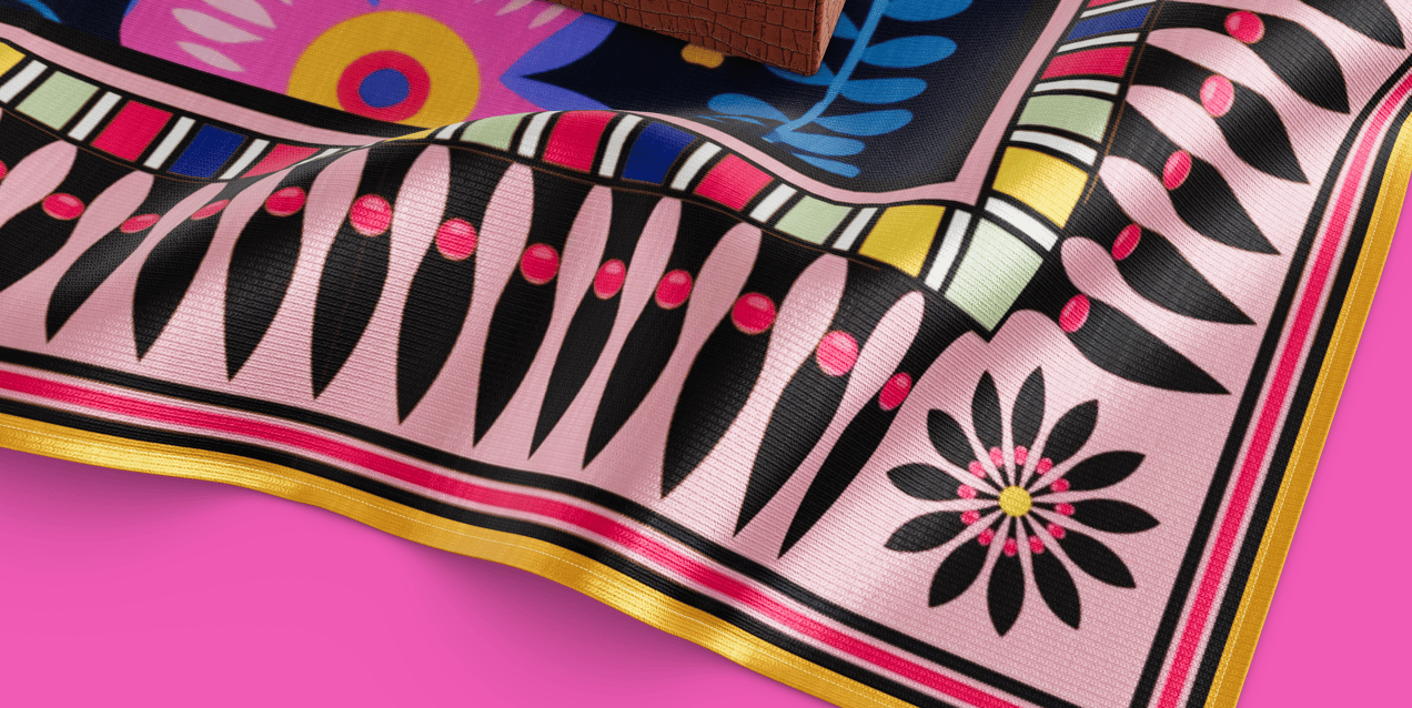 Box on Scarf. 3D model. ProVisual.