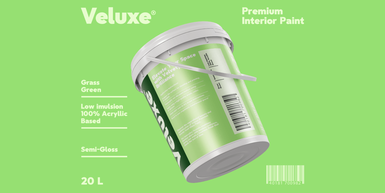 20L Plastic Paint Bucket. 3D model. ProVisual.