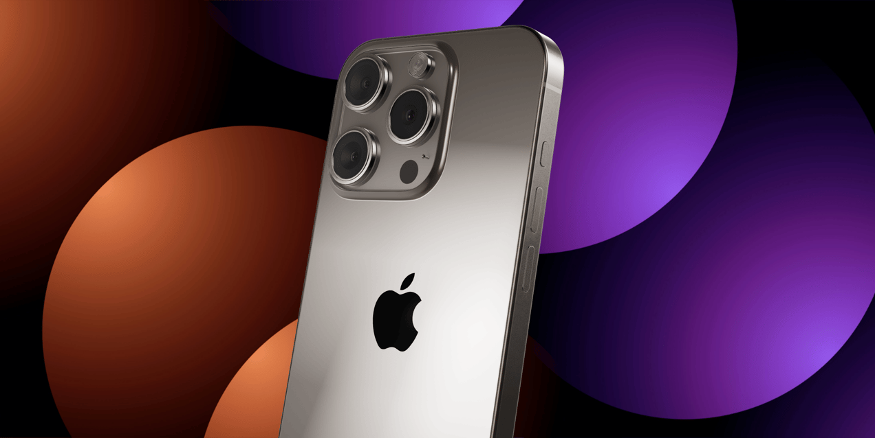 iPhone 15 Pro 3D mockup. Create presentations using Online Mockup ...