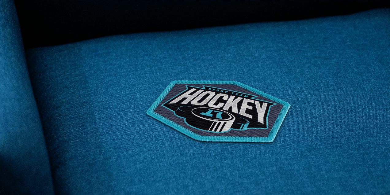 Free Patch 3D mockup. Create presentations using Online Mockup Generator.