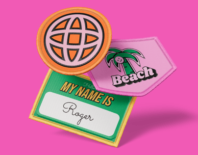 Free Patch 3D mockup. Create presentations using Online Mockup Generator.